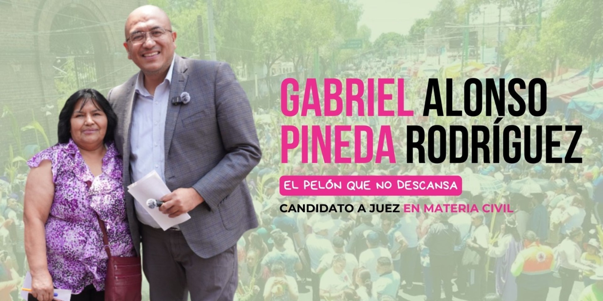 Gabriel Alonso Pineda Rodríguez, el pelón que no descansa